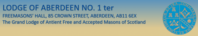The Lodge of Aberdeen, No. 1 ter – Freemasons’ Hall, 85 Crown Street ...